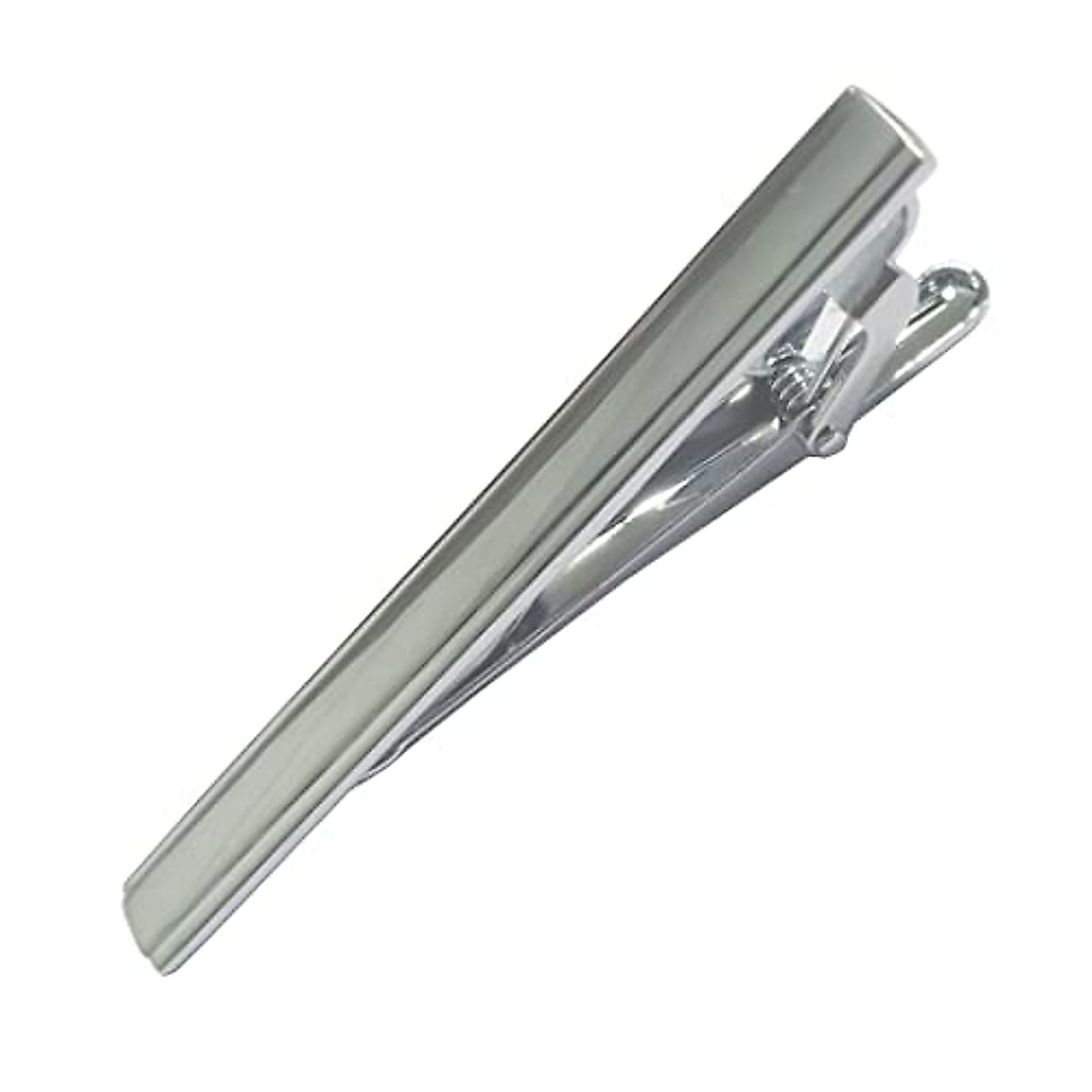 Men Metal Silver Tone Simple Necktie Tie Bar Clasp Clip (Sliver)