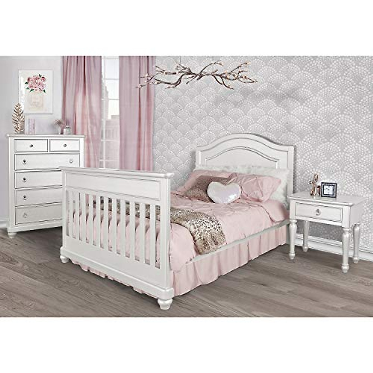 Evolur Signature Glam 5 in 1 Convertible Crib
