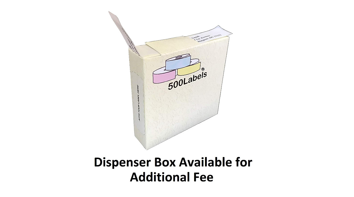 Personalized Return Address Labels Roll of 500 - White & Customizable