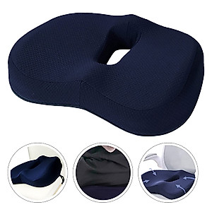 NUOBESTY Donut Pillow Tailbone Cushion Memory Foam Seat Pad for Prostate, Sciatica, Bed Sore Post Surgery Pain Relief