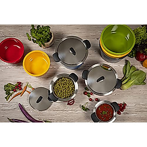 KUHN RIKON Hotpan Serving Casserole Pot, 1 Litre/14 cm, Red