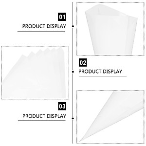 UKCOCO 50pcs Construction Pointing Bag Brick Masonry Bags Tile Grout Pouches Grout Pen Decorating Bags for Frosting Cement Sealer Black Tile Puncture White Makeup Work