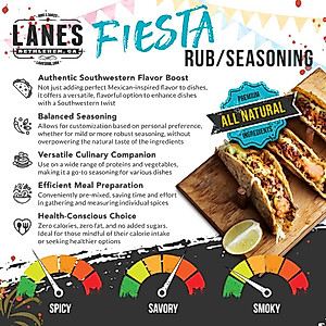 Lane's Fiesta Taco Seasoning Mix, All-Natural Keto Taco Seasoning, Chicken Taco Seasoning Mild, No MSG, Gluten Free Taco Seasoning Mix, 4.0 Oz