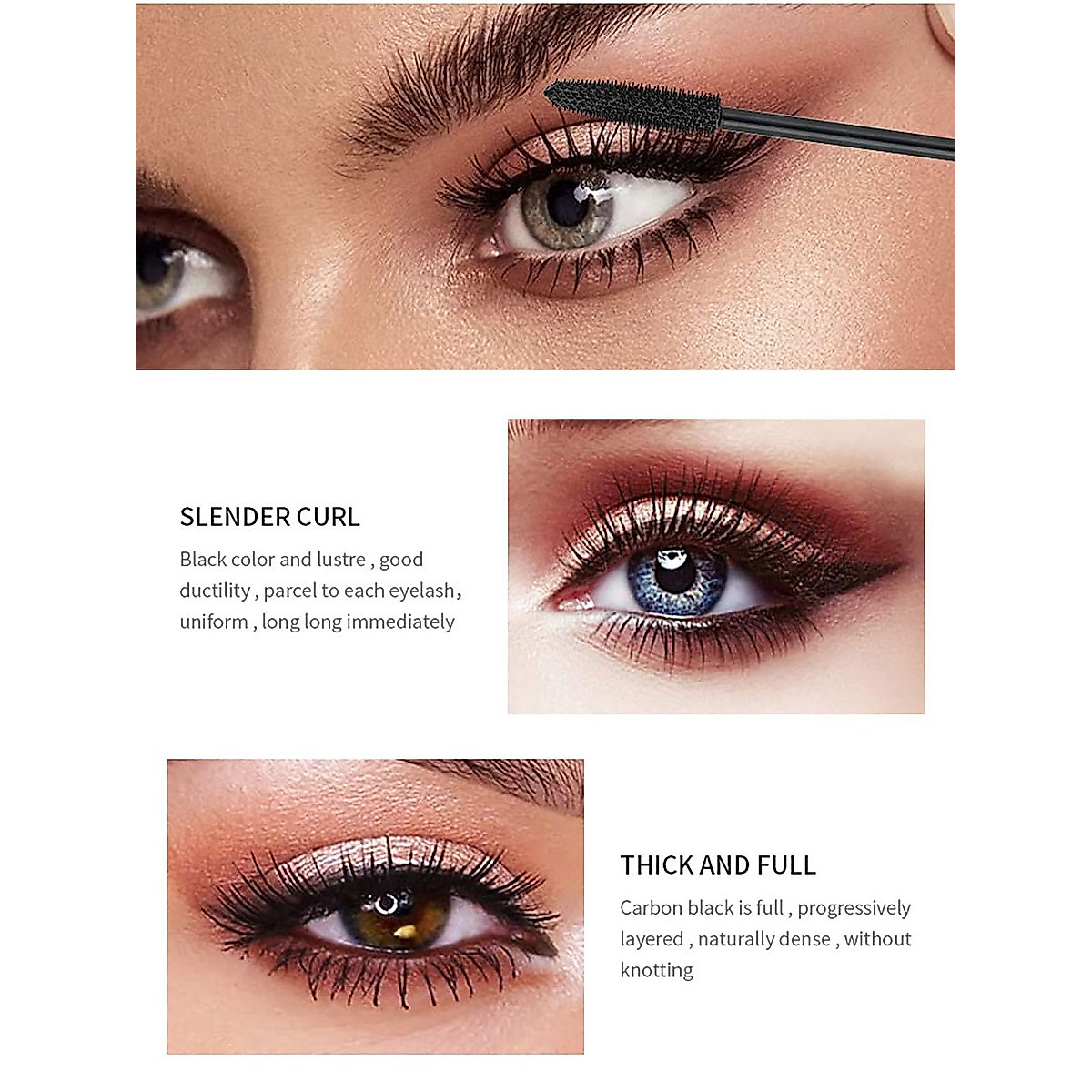 Yankina Mascara De Pestañas, Yankina Super Long Mascara, Yankina Máscara Para Pestañas Super Long, Yanquina 4d Waterproof and Sweat Super Long Luxurious Mascara, Stereo Lengthening Mascara (4Pcs)