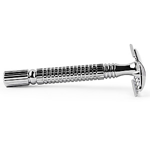 Qshave - Men or Women Short Handle Classic Double Edge Lighter Travel Safety Shaving Razor, 1 Pc