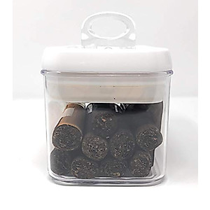 Acrylic Waterproof Travel Cigar Humidor with Boveda 69% 2-Way Humidity System, 10 Cigar Capacity