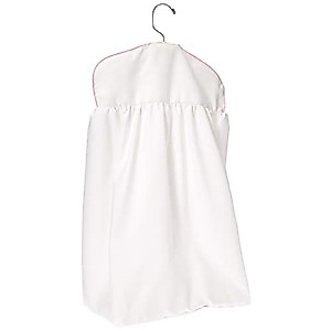 Baby Doll Bedding Drake Linen Look Diaper Stacker, Pink