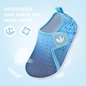 FEETCITY Baby Boys Girls Water Shoes Beach Swim Pool Shoe Barefoot Aqua Socks 6-12 Months Infant