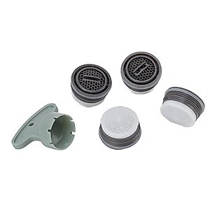 Garosa 5pcs M20 Faucet Cache Aerators with Spanner Kitchen Faucet Aerators Water Tap Aerators Water Saving Restrictor Set Replacement Part for Bathroom Kitchen Sink