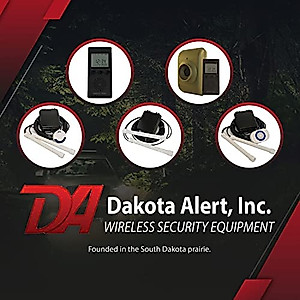 Wireless Driveway Alarm Portable Receiver PR-4000 - Compatible with Dakota Alert 4000 Transmitters | Battery-Powered Monitor Comes with USB Charger & Belt Clip, Driveway Alarms Wireless