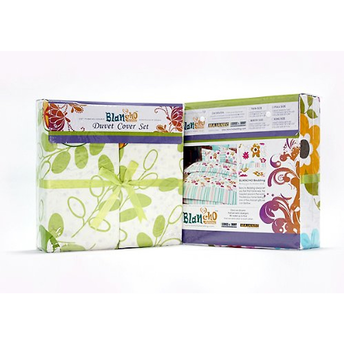 Blancho Bedding - [Rhythm of Colors] 100% Cotton 3PC Mini Comforter Cover/Duvet Cover Set (King Size)