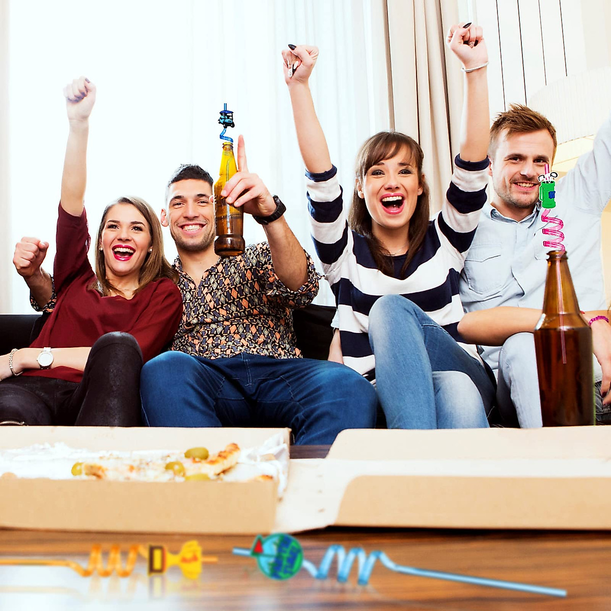 24 Pack Golf Party Straws - Fun Themed Supplies