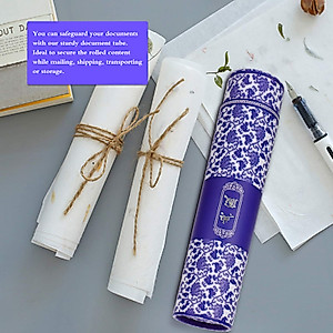 SEWACC Pull-out Poster Tube Drawing Tube Blueprint Case Poster Tubes for Storage Paper Tube Blueprint Storage Fishing Rod Case Document Holder Craft Specialty Paper Cylinder Support