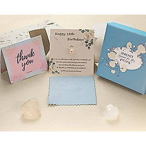 Sereney 18th Birthday Gifts for Girls S925 Sterling Silver Pink Pearl Necklace as Gifts for 18 Year Old Girl,Adujustable Length 18 Birthday Gifts for Girls Trendy 2023