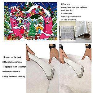 Welcome to Whoville Backdrop 8x6FT Winter Christmas Village Photography Background for Kids First Birthday Baby Shower Happy New Year Xmas Holiday Party Decoration Supplies Photo Props