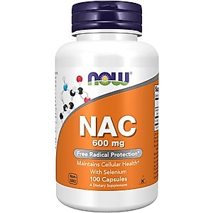 Now Foods NAC 600 mg - 100 Vcaps 2 Pack