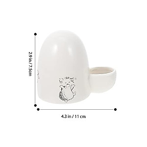 Balacoo Pet Hedgehog Drinking Bowl Water Feeder Ceramic Pet Feeder Water Dispenser