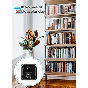 AREBI Mini Spy Camera Wireless Hidden 150 Days Standby 4K Small WiFi PIR Camera for Home Security Indoor Battery Cam with Night Vision Motion Detection