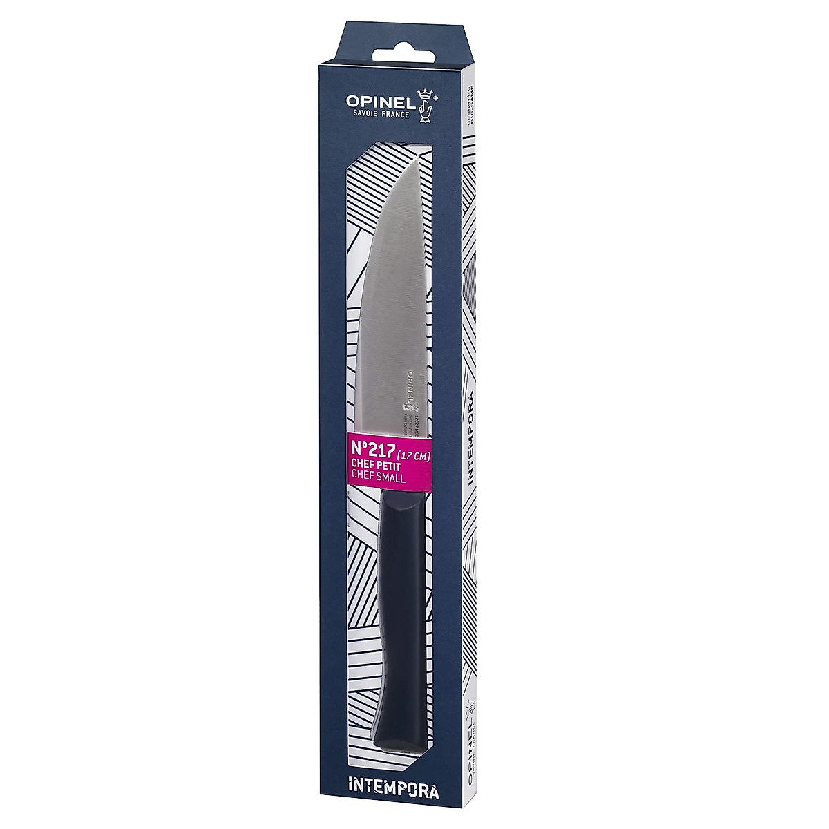 Opinel Intempora 6 Inch Chef Knife – Smaller Sized, Easy to Handle, Full Tang Construction, Ideal for Cutting, Chopping, Slicing,Silver,One Size,254526
