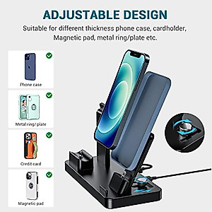 3 in 1 Charging Station for Apple Devices, Charging Station for iPhone Series AirPods Pro/3/2/1, Charging Dock for Apple Watch SE/8/7/6/5/4/3/2/1