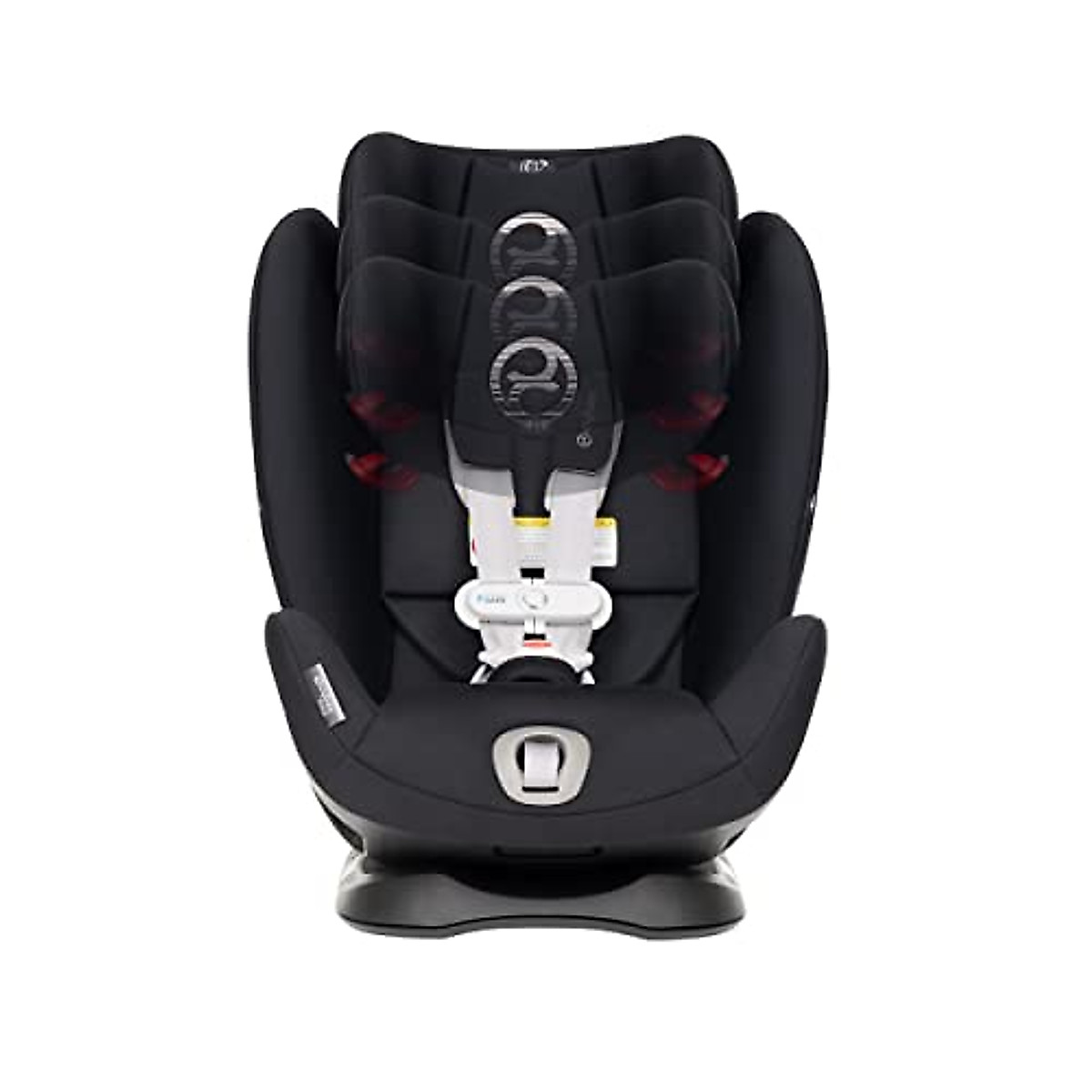 CYBEX Eternis S with SensorSafe, Convertible Car Seat for Birth Through 120 Pounds, Up to 10 Years of Use, Chest Clip Syncs with Phone for Safety Alerts, Toddler & Infant Car Seat, Lavastone Black