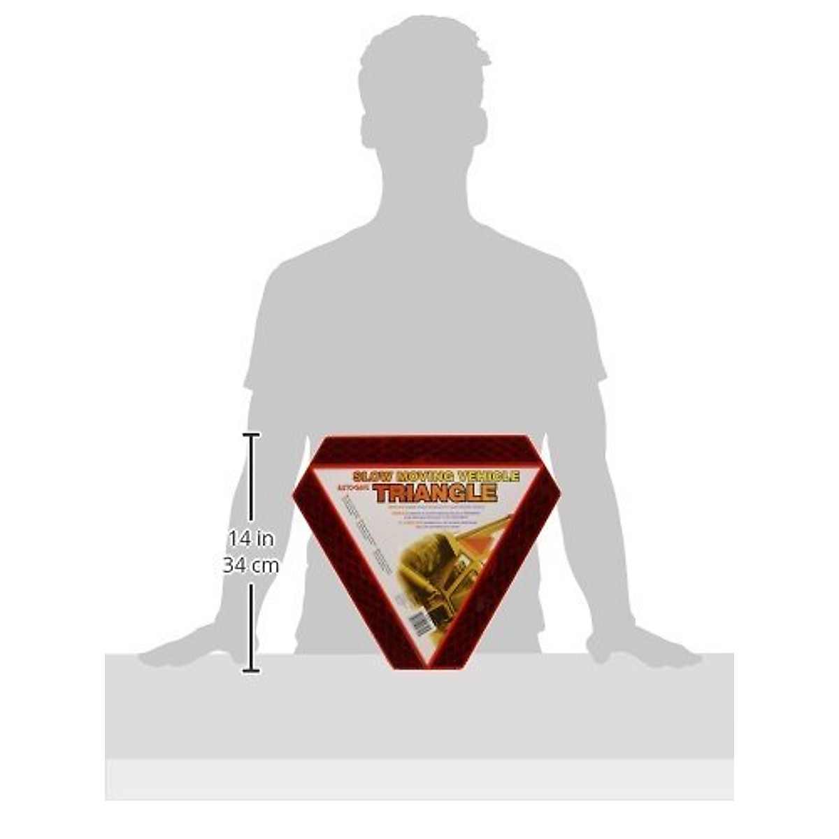 Deflecto RSMVT Slow Moving Vehicle Triangle, Multicolor