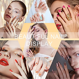 KEMEISI 4PCS Acrylic Nail Brush Set, Size 04/08/10/14 Kolinsky Nail Art Brushes for Acrylic Application, Sturdy Handle Oval Shaped Acrylic Powder Nail Design Tools for Professional Manicure DIY Home