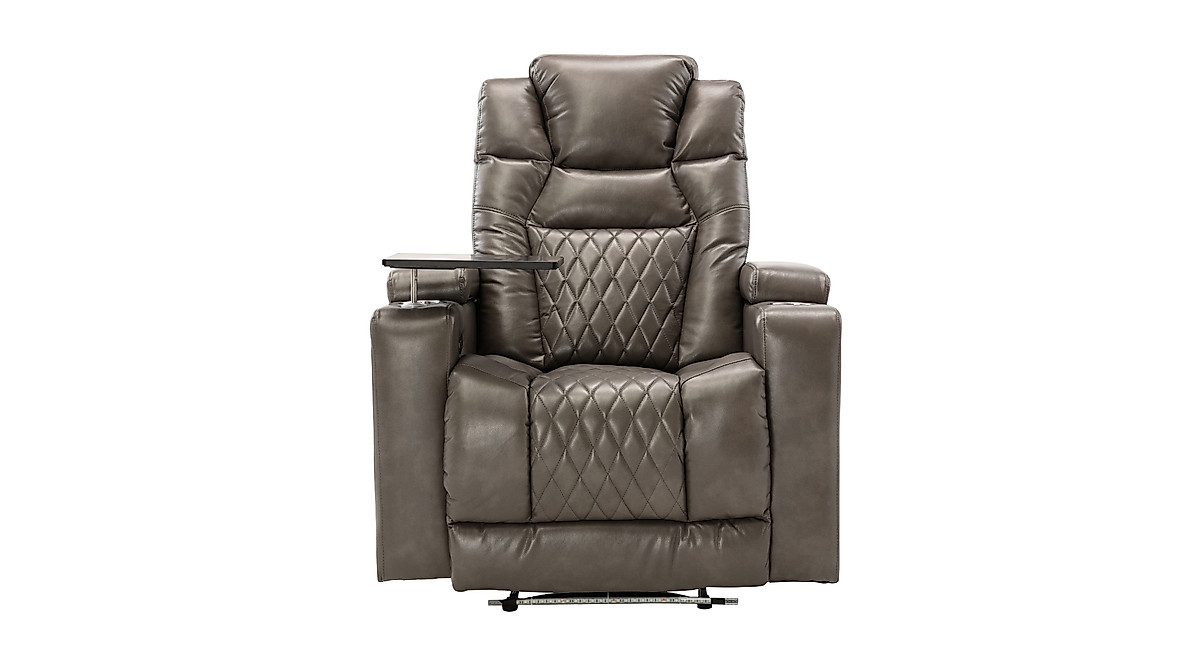 UFINEGO Power Recliner Chair: USB, Tray, Cup Holders