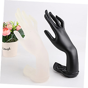 Cabilock Resin Hand Model Mannequin for Jewelry Display Matte Finish Stand for Rings Bracelets