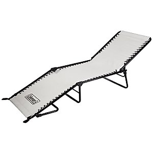 Coleman Converta Suspension Cot, Reclining Camping Cot with 4 Back & 2 Foot Positions, Steel Frame Supports Adults up to 6ft 2in or 225lbs
