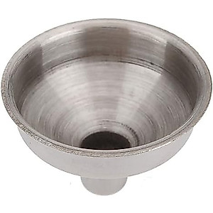 2Pcs Silver Small and Stainless Steel Funnel Suitable for Kinds of Hip Flasks Wine Pot Filler Attractive Design Funnels Specialty Tools and Gadgets 9MM