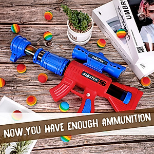 Deekin 24 Pcs Power Refill Balls Soft Foam Balls for Guns Toy, Power Refill for Replacement Reduction Stress, Age Over 12(Rainbow Color)