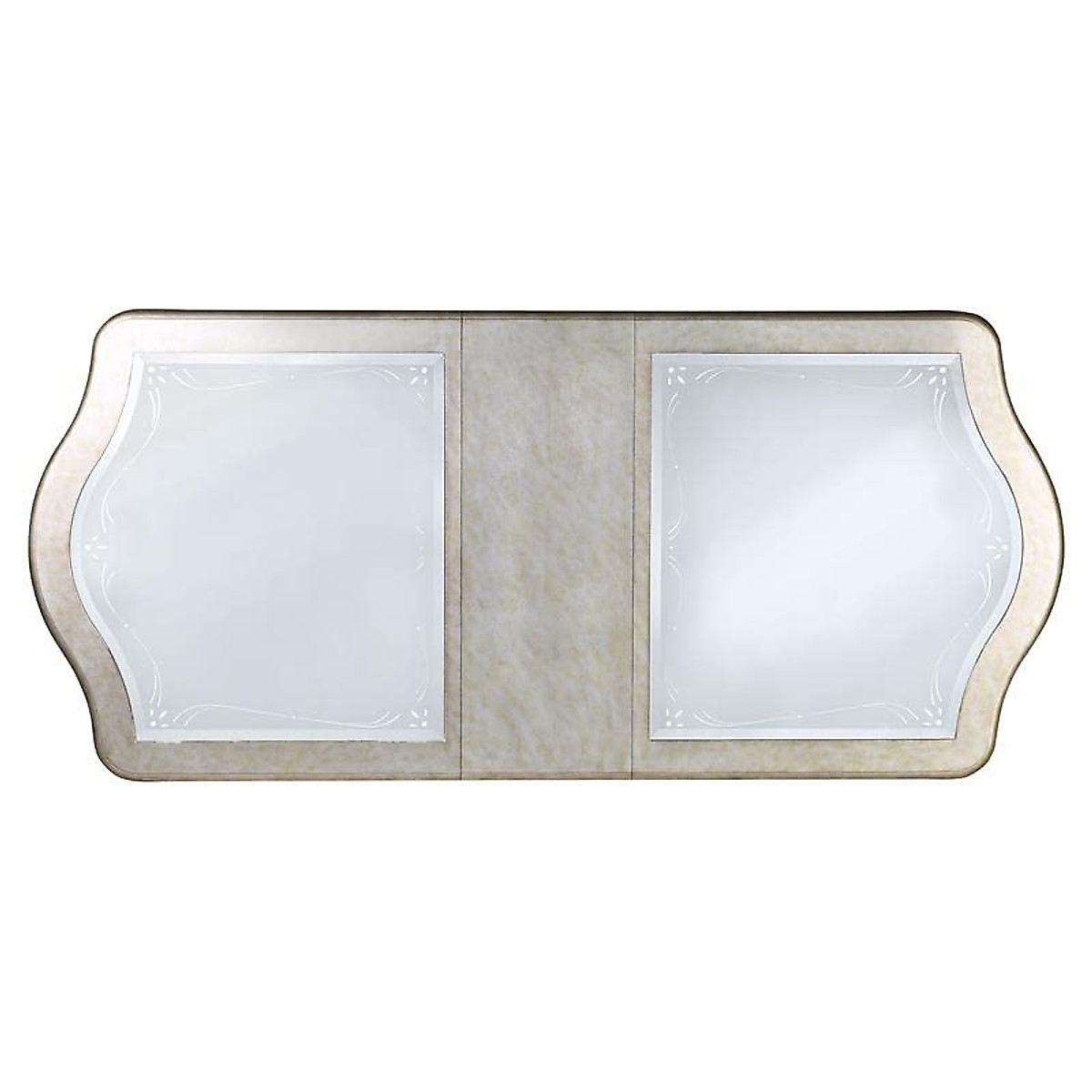 Acme Furniture Esteban Dining Table, Antique Champagne Finish