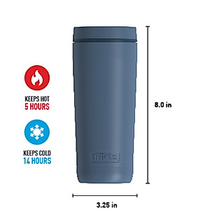 THERMOS ALTA SERIES Stainless Steel Tumbler 18 Ounce, Slate