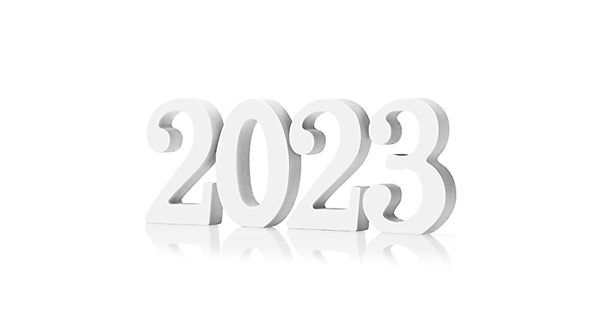 2023 Wooden Numbers Sign for Graduation & Party Decor