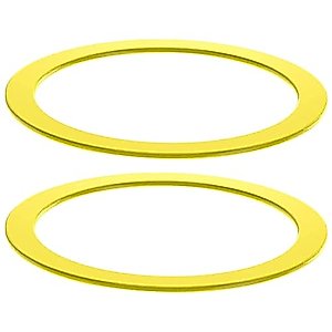 Angoily Toilet Tank Parts 2pcs Flush Valve Seal Silicone Rings Toilet Replacement Flushing Gasket Toilet Tank Parts Seal Rings Bathroom Toilet Repair Parts Toilet Parts Replacement Kit