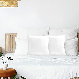 Fixwal Throw Pillow Inserts Set of 2-26 x 26 Inches Bed and Couch Pillows - Euro Pillow Indoor Decorative Pillows for Bed and Sofa