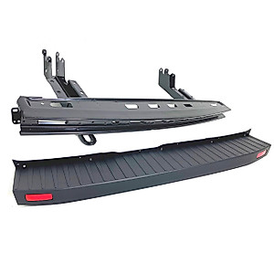 2015 2016 2017 2018 2019 2020 2021 2022 2023 2024 Compatible With Ford Transit 150 250 350 350HD Rear Bumper Cover Without Sensor Holes, Reinforcement Bracket, Left Right Reflectors