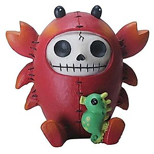 SUMMIT COLLECTION Furrybones Scuttle Signature Skeleton in Lobster Costume with Sea Horse