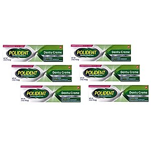 Polident Dentu-Creme, 3.9-Ounce (Pack of 6) by GlaxoSmithKline
