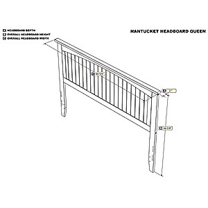 Leo & Lacey Queen Panel Headboard in Espresso