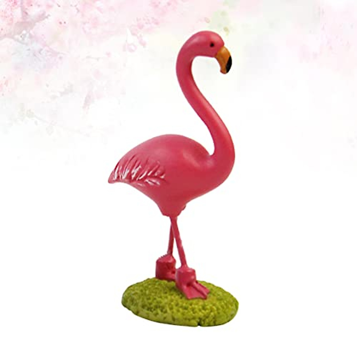 NOLITOY 1pc Birds Art Wedding Decor Plant Garden Figure Flamingo Small Terrarium Figurine Potted Plant Decoration Figurines Home Decor Cake Toppers Kids Decor Miniature Child Animal