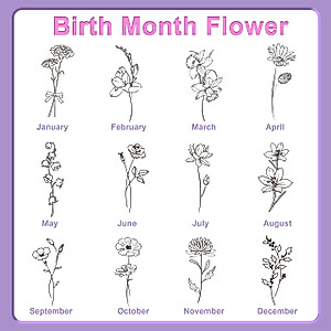 Personalized 40 Oz Tumbler with Handle and Straw, Custom Stainless Steel Insulated Tumbler with Name and Engraved Birth Month Flower, Travel Coffee Mug Personalized Gifts for Women and Girls