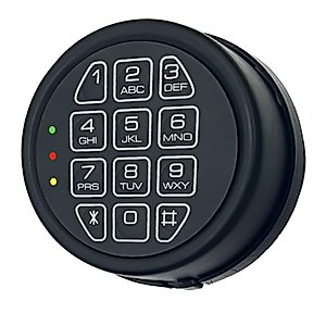 Electronic Safe Lock Replacement Keypad with Solenoid Lock, Gun Safe Lock with Programmable Electronic Keypad, Lock Fits High Security Safe Box and Security Cabinet