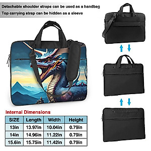 HYTTER Laptop Bag - Portable, Stylish, And Durable - Ideal For Both Men And Women Roaring Dragon 14 Inch