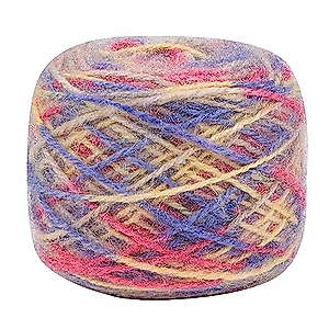 Fuzzy Knitting Yarn Medium Thick Skeins Wool Yarn for Knitting and Crocheting Super Soft Lightweight Crochet Yarn Breathable Knitting Fabric for Beginners DIY Craft Projects, 150g/Ball