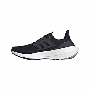 adidas Women's Ultraboost 22 Running Shoes, Black/Black/White, 7.5
