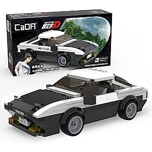 dOMOb Toyota AE86 Trueno – Initial-D 25-th Anniversary – CADA Bricks Toys for 8+ Age Kids & Adults – Realistic Car Model 1:24 Simulated Build – 280 Bricks or Blocks – for Boys, Hobbyist, Collector