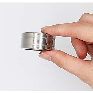 Luckycivia 20 PACK Stainless Steel Wine Bottle Drip Collar Ring Wine Bottle Collars Wine Drip Ring