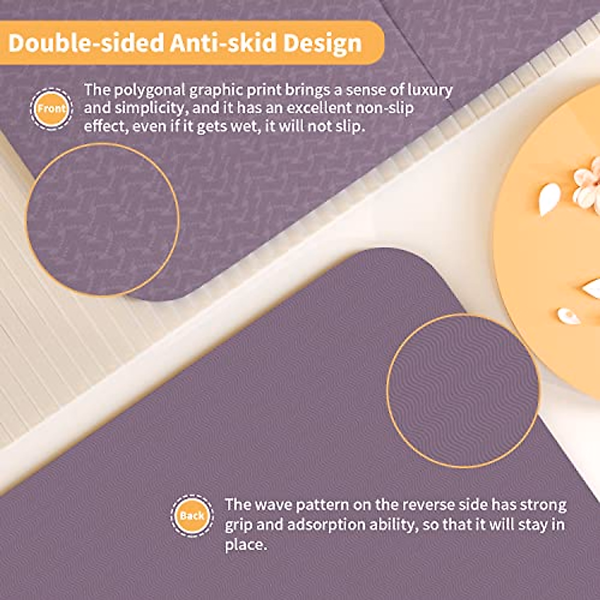 Yoga Mat 72"X24" WeMe TPE Exercise Yoga Mat 4mm/6mm/8mm Thick -2024 New Training Folding Mat Fitness Mat for Women, Men & Children,Non-Slip High-Density Eco Friendly for Pilates Mat with Storage Bag